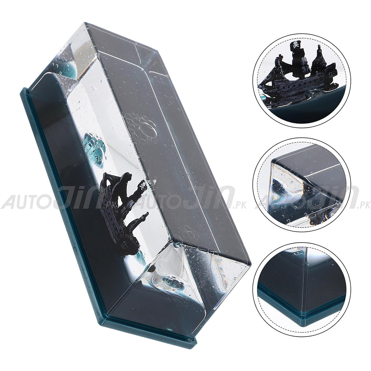 Unsinkable Pirate Ship Fluid Drift Black Pearl Wavy Boat In A Transpar